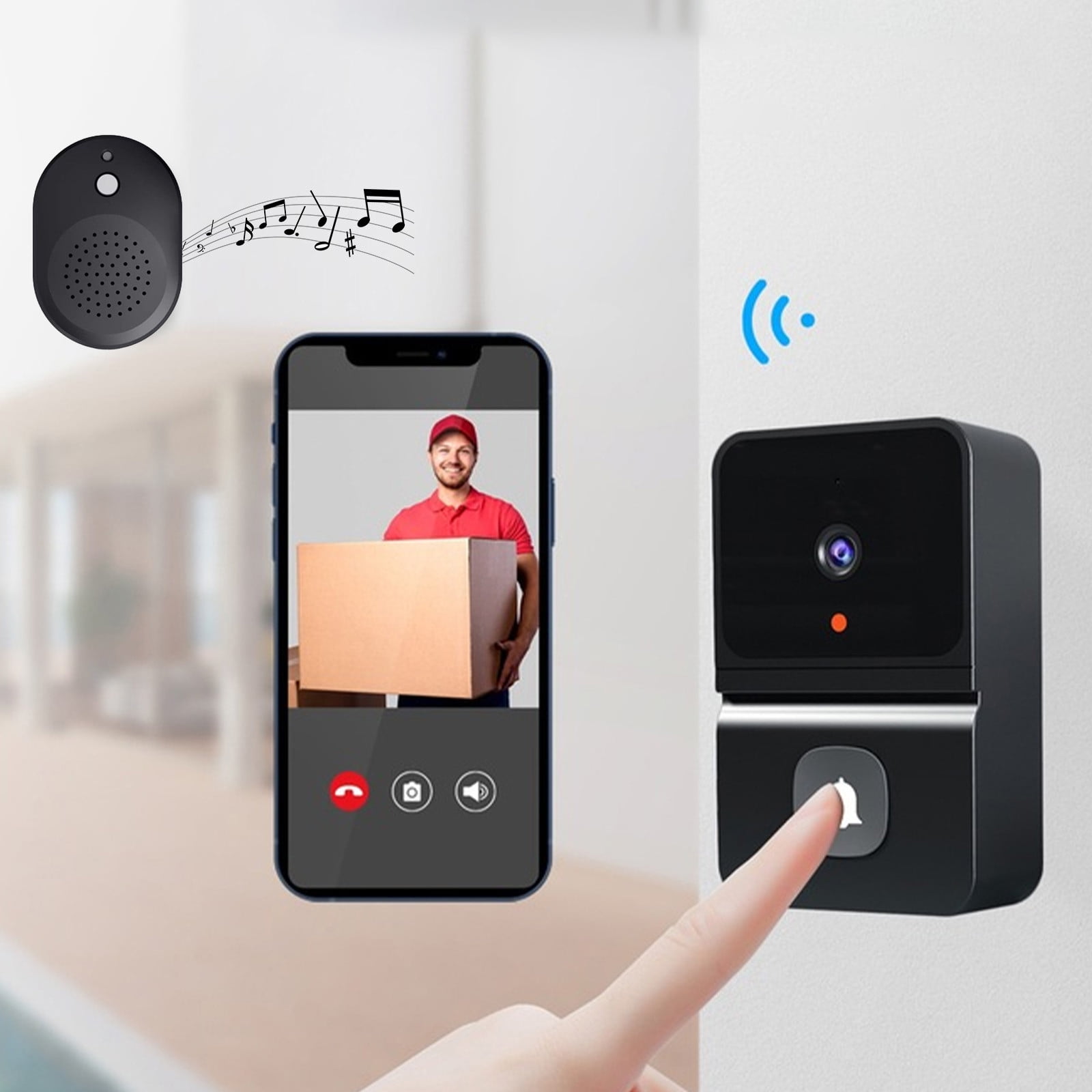 Click here for Topllc Smart Wireless Remote Video Doorbell Intell... prices