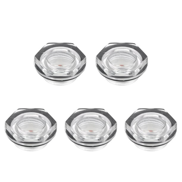 Uxcell M27x1.5mm Male Threaded Organic Glass Air Compressor Oil Level ...