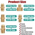 6FT Propane Hose Braided Propane Extension Hose with Conversion ...