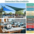 10'x10' Sun Shade Sails Curved Canopy Square Sand 185GSM Shade Sail ...