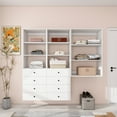 ModMakers Modular Closet System With 8 Drawers, Wood Closet Organizer ...