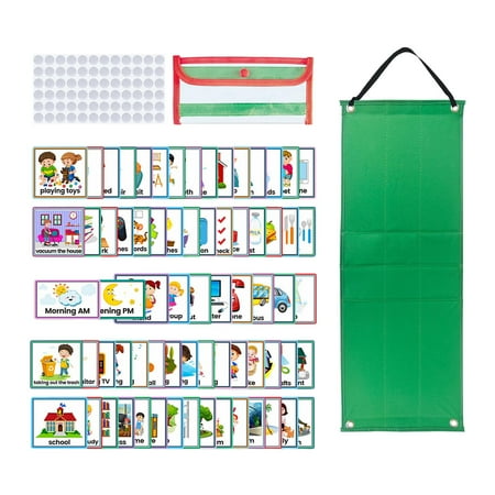 Kids Visual Schedule Calendar Chart Weekly Progress Chart for Girls ...