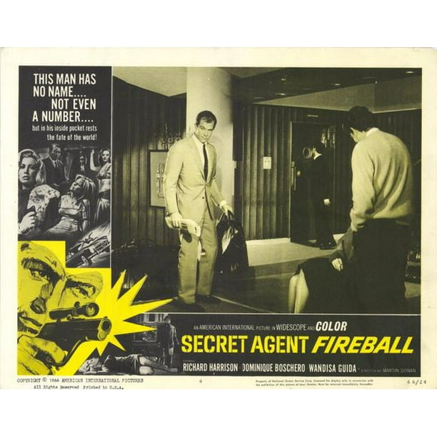 Secret Agent Fireball - movie POSTER (Style G) (11" x 14") (1966 ...