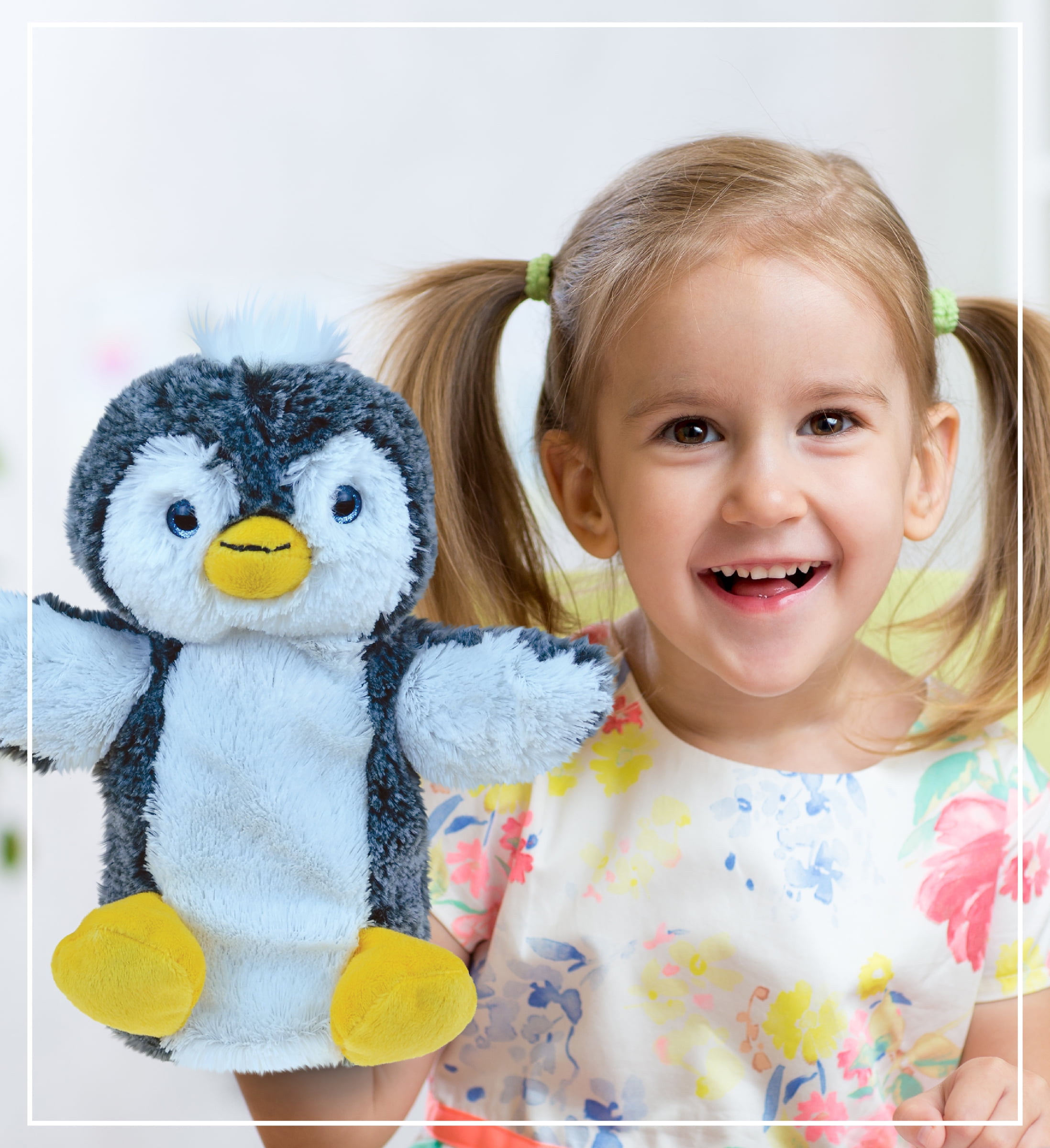 Buy DolliBu Penguin Plush Hand Puppet For Kids - Soft Furry Stuffed ...
