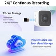 1/2PCS 6MP window camera for indoor use. Supports 2.4G/5G WiFi, AI full ...