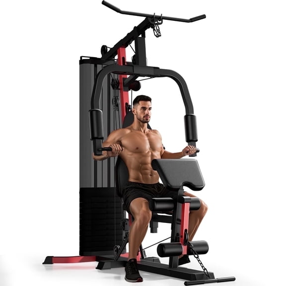 Marcy 150 lb Stack Home Gym, Full Body Strength Training Dual-Function ...