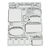 Color Your Own All About Me! Spanish Poster- 30 - Craft Kits - 30 ...