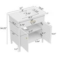 31" Bathroom Vanity with Sink, Bathroom Cabinet with 2 Doors ...