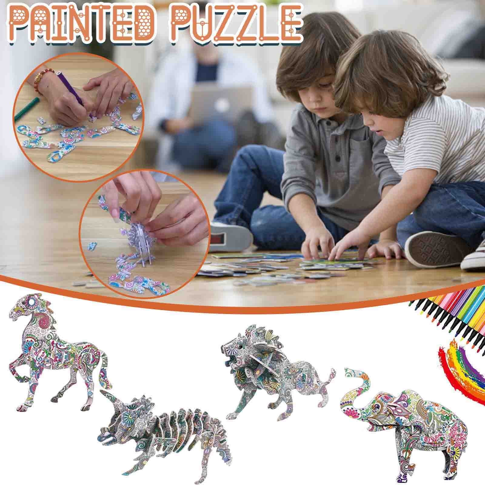 onlyliua para Interior/Exterior Rompecabezas Tridimensional para Niños ...