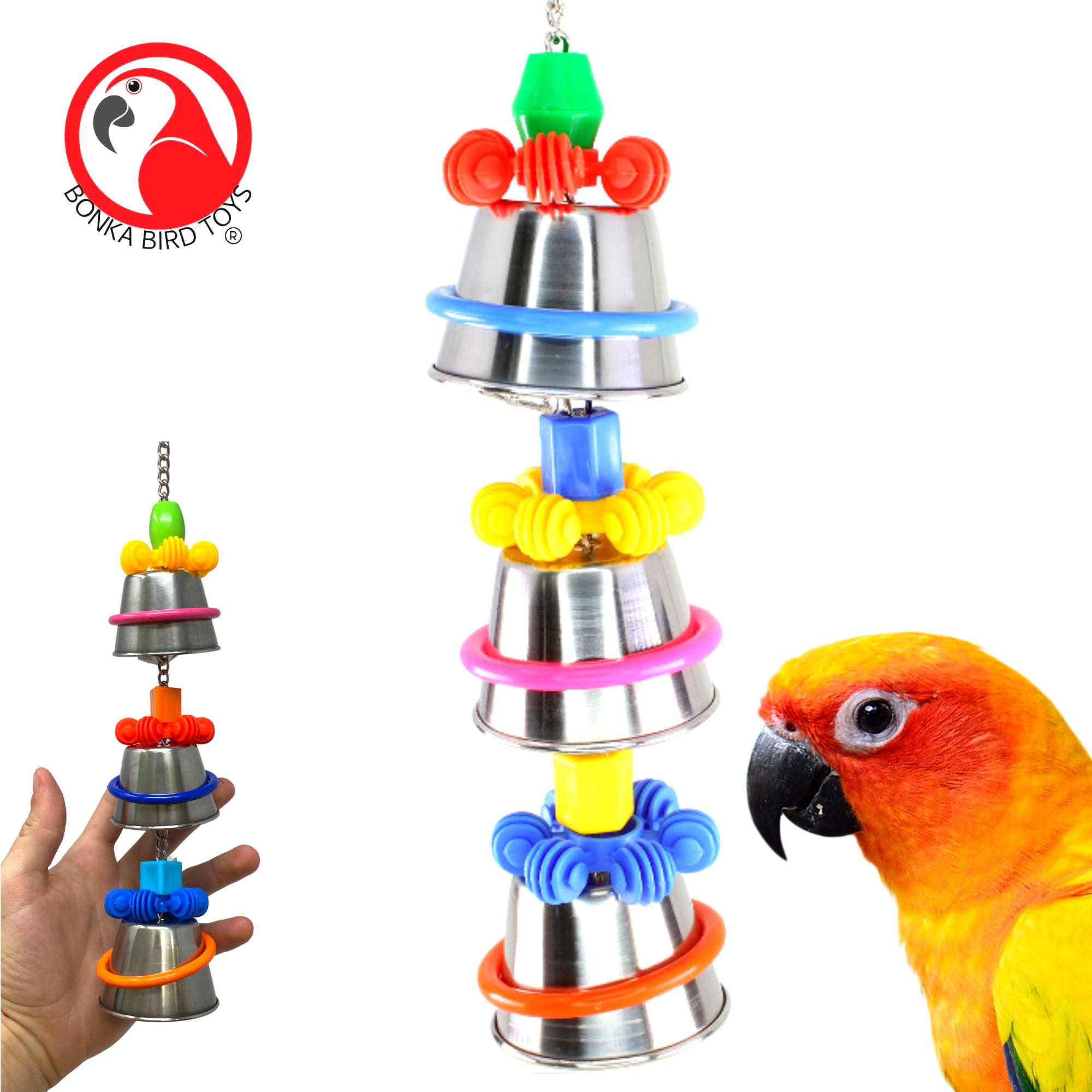 Bonka Bird Toys 2122 Ringer Bucket - Walmart.com