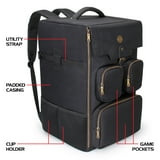 ENHANCE Board Game Storage Backpack - Black with Shoulder Straps ...