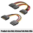 4 Pin to 15 Pin Extension Cable 15 Pin Male to Female Extension Cable ...