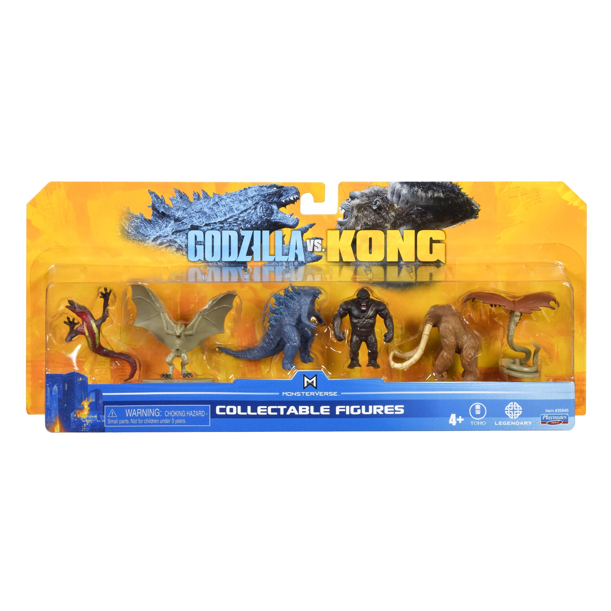 MonsterVerse 2" Mini Figures 6-Pack “Hollow Earth” Monster Bundle ...