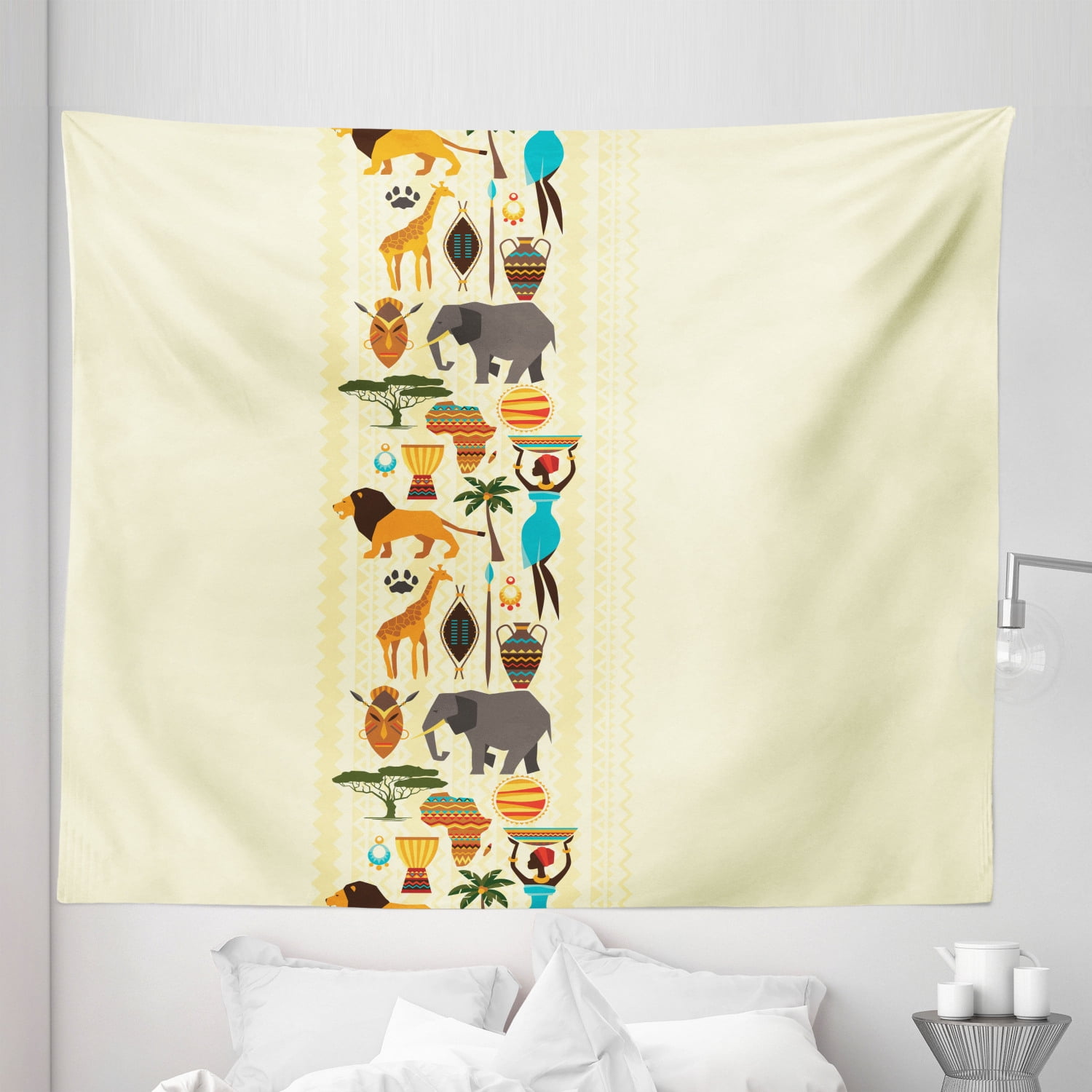 African Tapestry, Dark Continent Elements Woman of Color Carrying Water ...