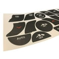 CENL Sticker Button Repair A/C Climate Control Accessories Black Decals ...