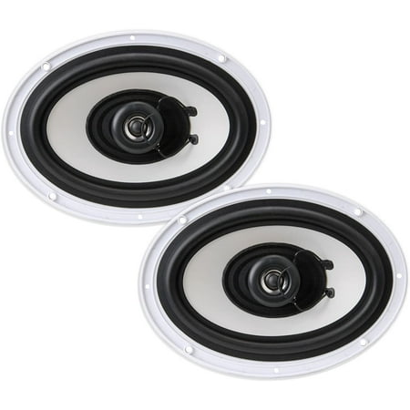 Pyle PLMR692 260W 6x9-Inch 2-Way Marine Speakers, White | Walmart Canada