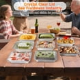 Aluminum Pans with Clear Lids - 50 Pack 2.25LB Capacity Disposable Pans ...