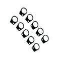 10PCS High Performances Chainsaw Air Filter Gaskets Rubber Gasket ...