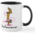 11 Oz ceramic coffee mug with adorable Ballet Wiener (dachshund) design ...