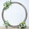 Balsa Circle 8ft Brown Wood Round Backdrop Stand, Rustic Arch for ...
