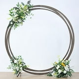 Balsa Circle 8ft Brown Wood Round Backdrop Stand, Rustic Arch for ...