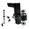 CURT Mfg 48012 Front Mount Hitch Receiver-Mount Ball & Pintle ...
