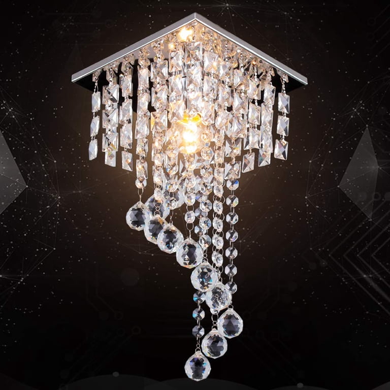 Crystal Swirl Mini Chandelier