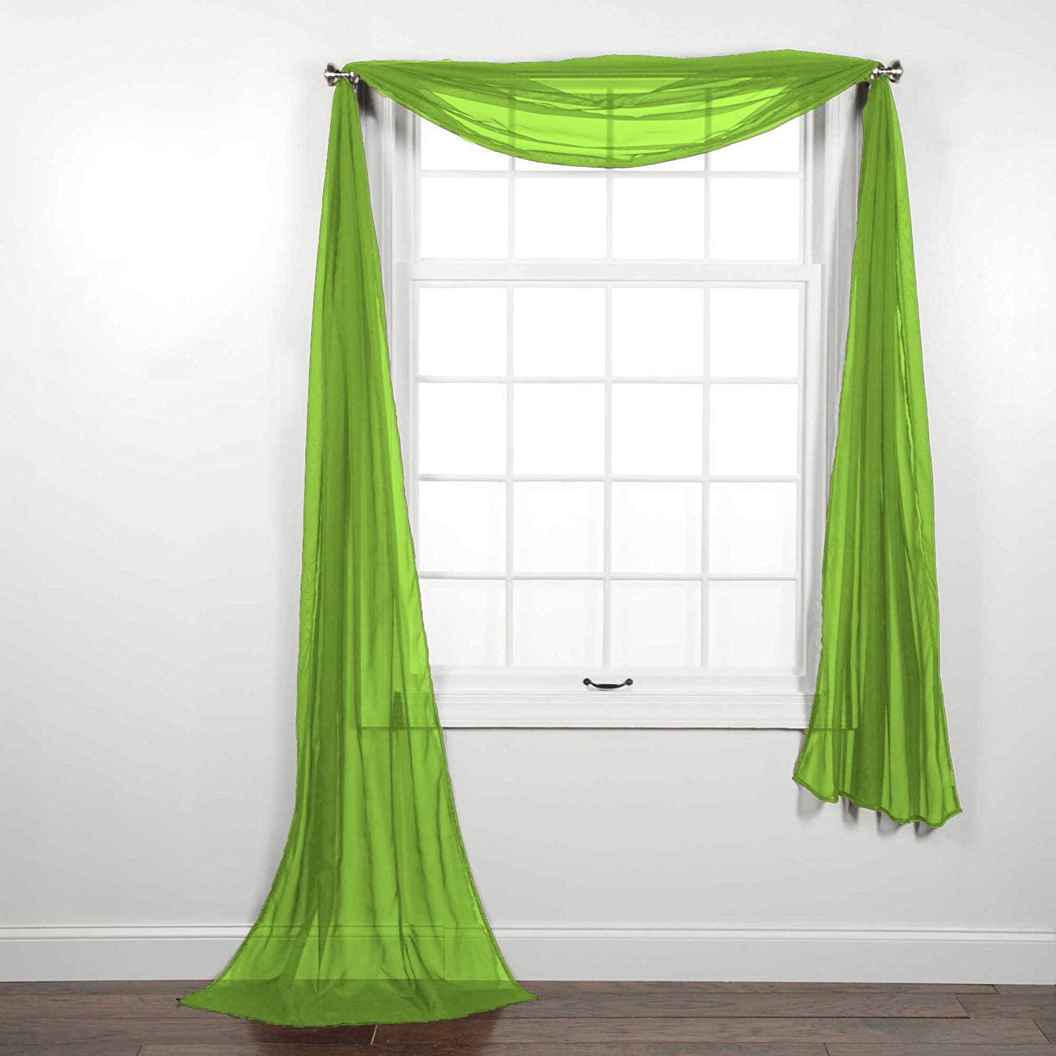 Solid Sheer Window Scarf | Decotex - Walmart.com