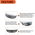 Kojem Chrome Front Upper Bumper Hood Mesh Grille Grill Radiator Face ...