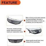 Kojem Chrome Front Upper Bumper Hood Mesh Grille Grill Radiator Face ...