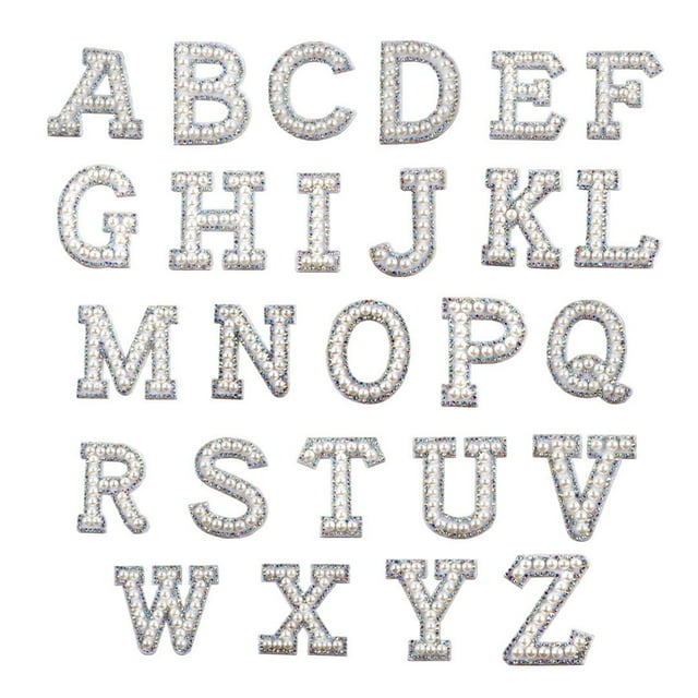 Hesroicy 2Pcs DIY Handmade Patch Decor Fabric Adorable English Letter ...