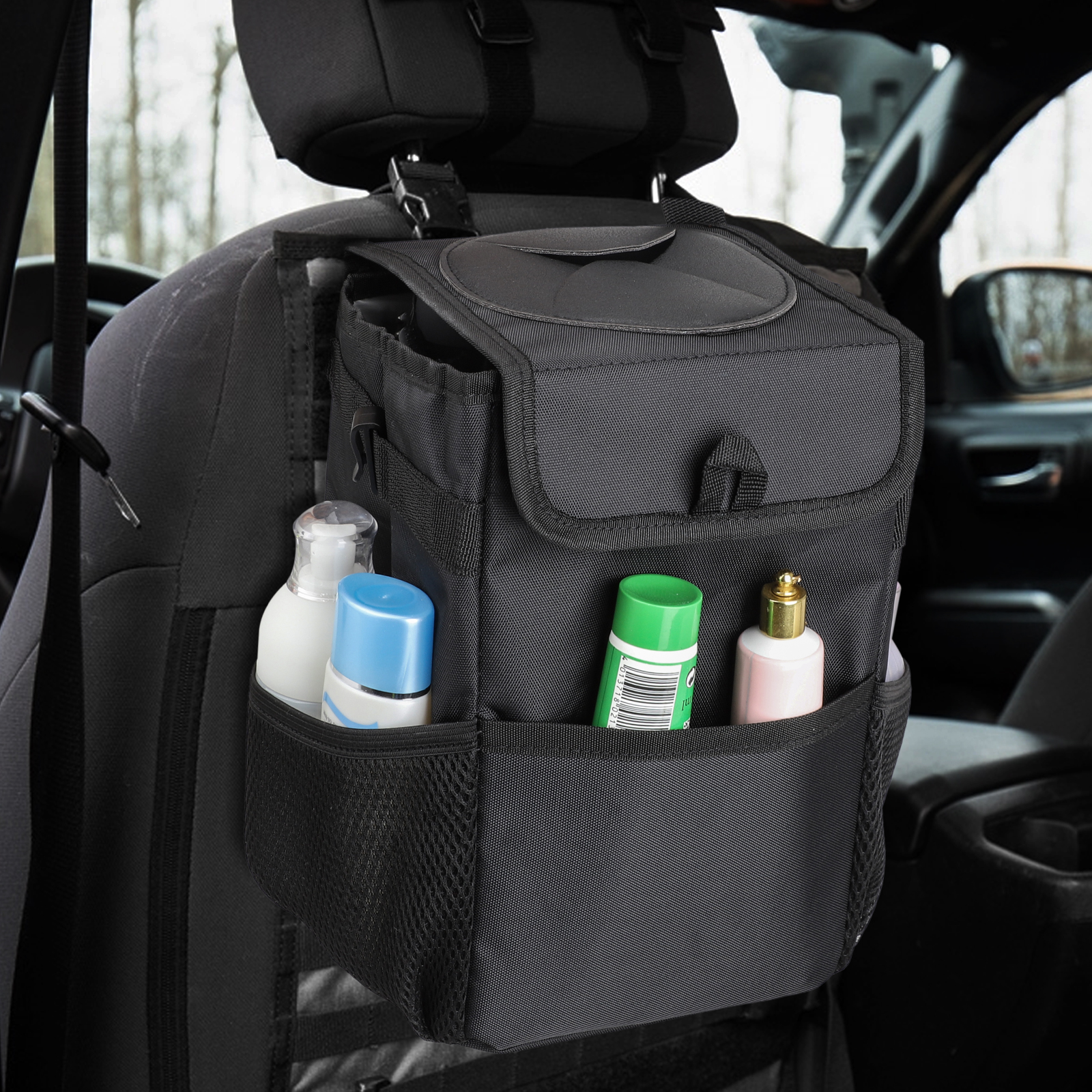 Car Garbage Cans EEEkit Hanging Vehicle Trash Bags Bins For Car