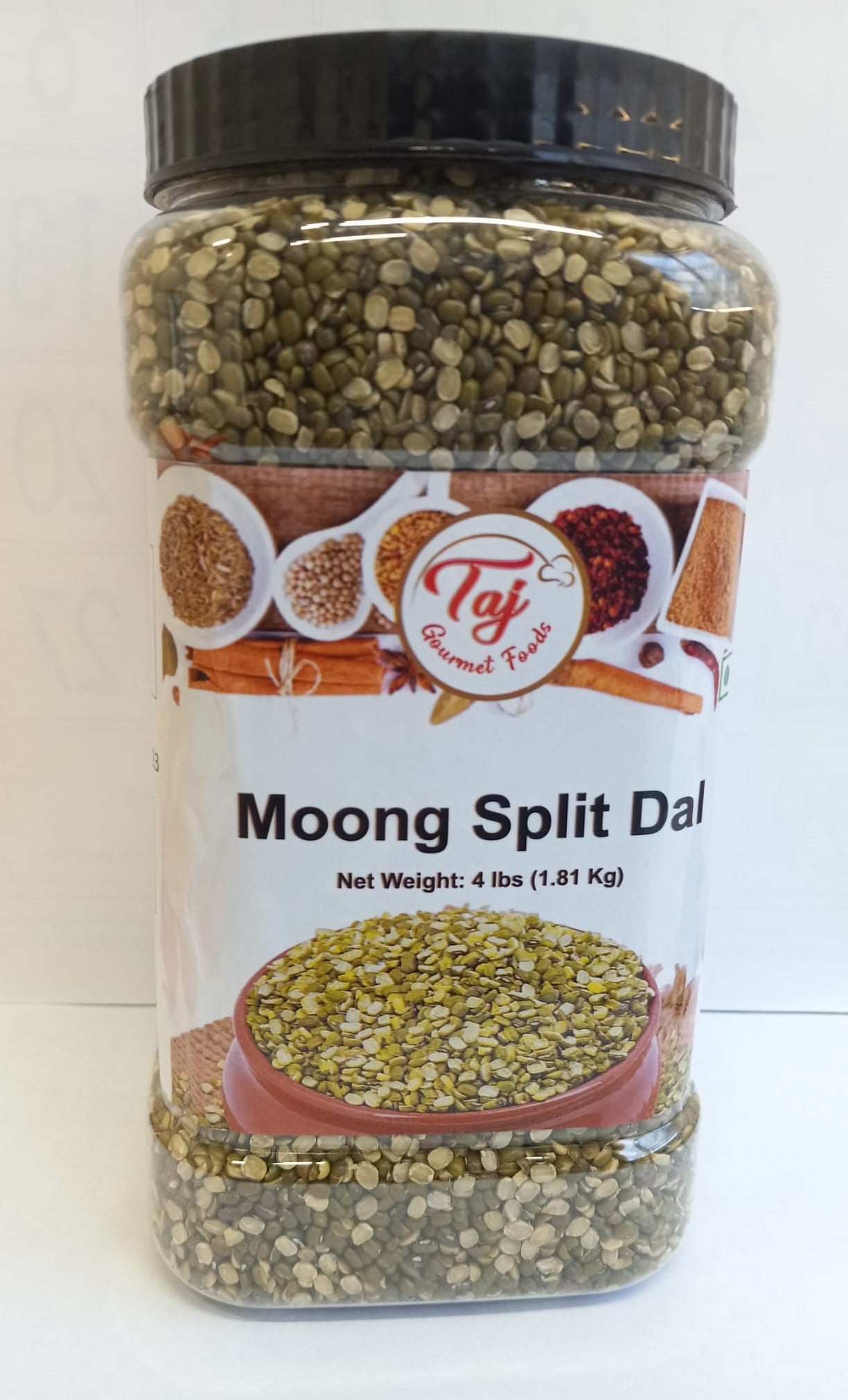 TAJ Moong Split Dal, Split Moong Dal with Skin, 4lbs - Walmart.com