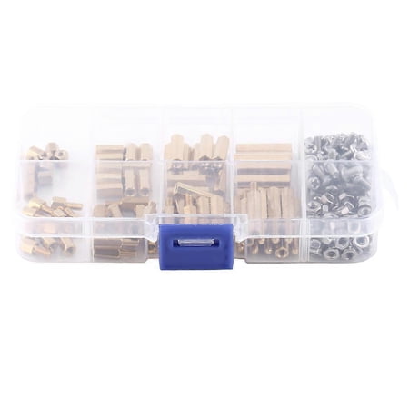 Hex Threaded Brass Standoffs Screw Nut Assortment Set With Box (set B ...