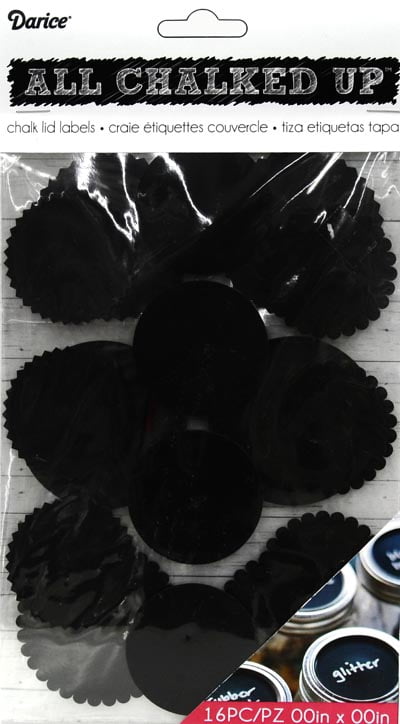 Darice Mason Jar Chalkboard Lid Stickers, 16 Count - Walmart.com ...