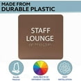 ADA CENTRAL SIGNS - 6" X6" Staff Lounge Sign - ADA Compliant Tactile ...