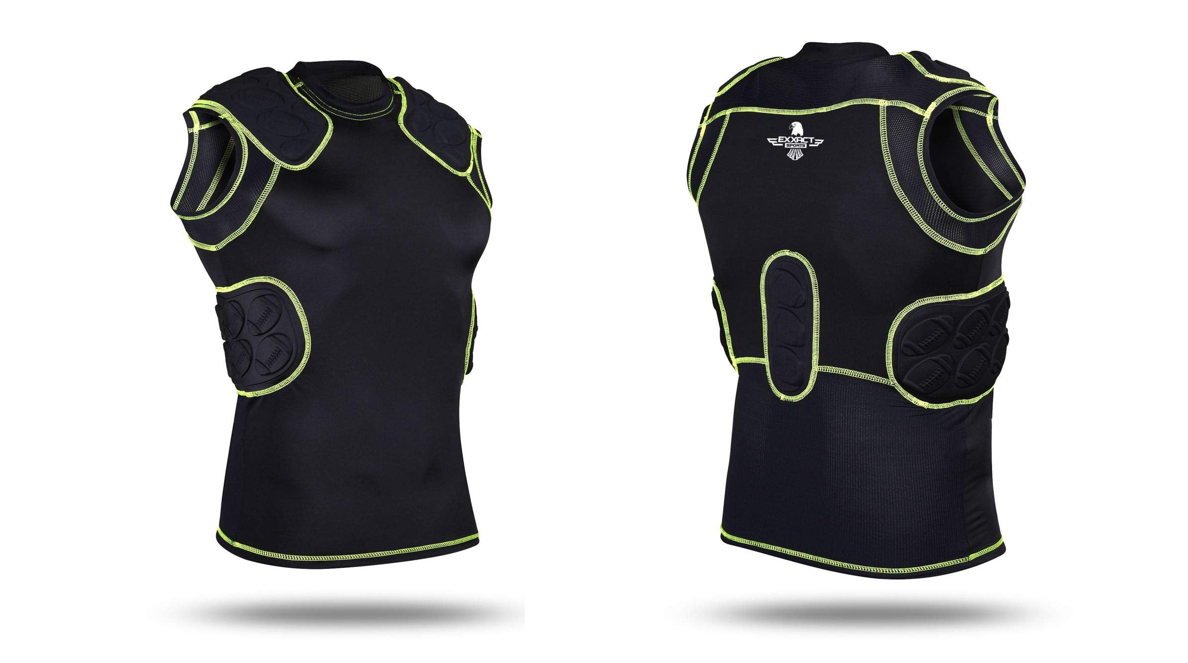 Exxact Sports" Defender 5 Pads Football Shirt/Jersey with Integrated ...