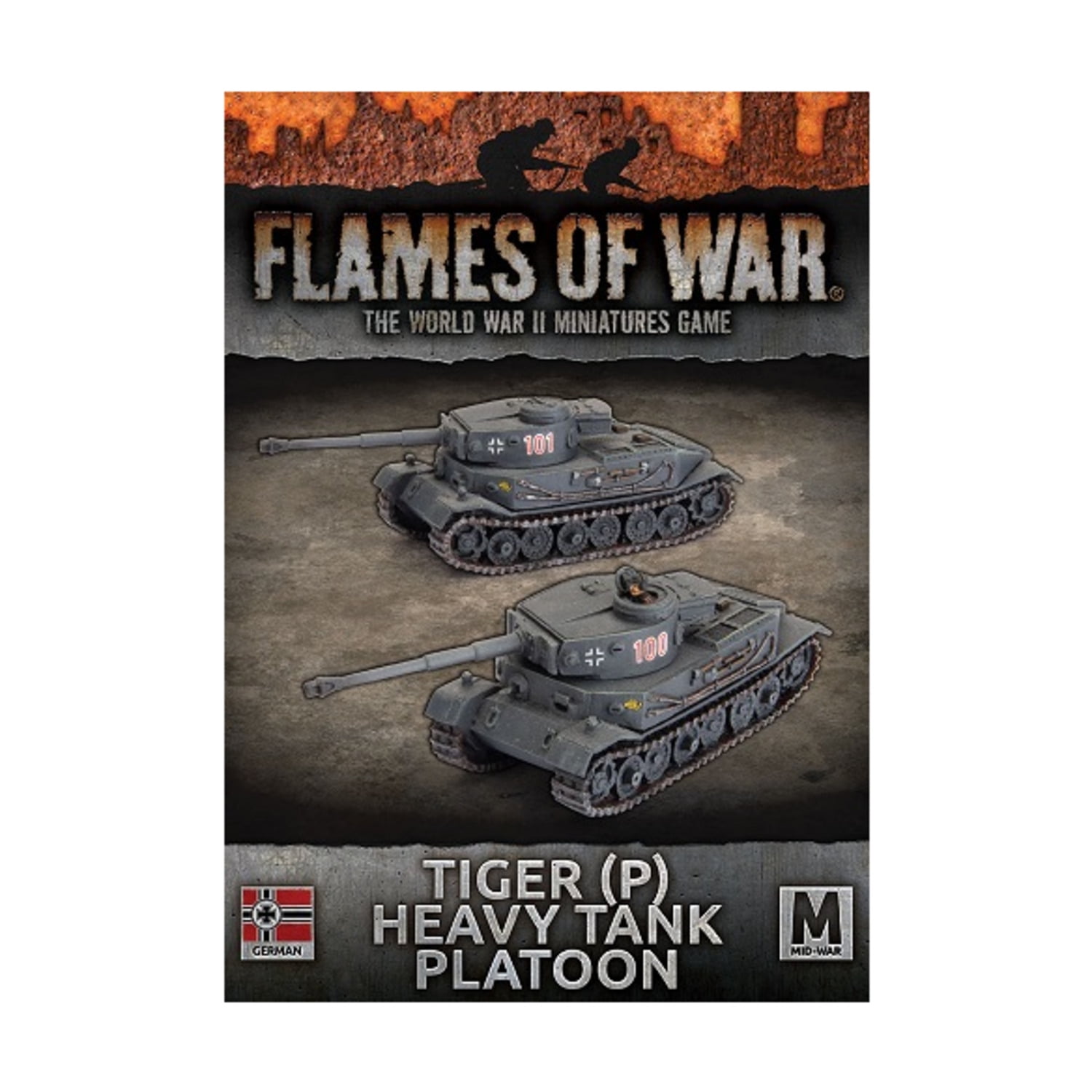 Flames of War WW2: German - Tiger (P) Heavy Tank Platoon - Walmart.com