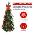 Top Treasures Fully Decorated Pop Up Christmas Tree | Pre lit Instant ...