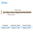 15pcs M35 Cobalt Drill Bit Set 3.4mm Cobalt High-Speed Steel - Walmart.com