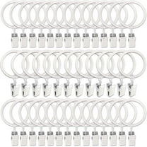 24 Pack Curtain Rings with Clips, Heavy Duty Drapery Clip,Tension Rods ...