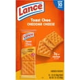 Lance Sandwich Crackers, ToastChee Cheddar, 10 Individually Wrapped ...