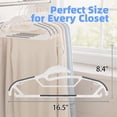 30 Pack Plastic Clothes Hangers, Non-Slip Slim Hangers with 360 ...