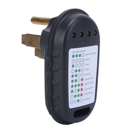 RV Circuit Analyzer, Portable Power Tester Ergonomic Anti-Slip With LED ...
