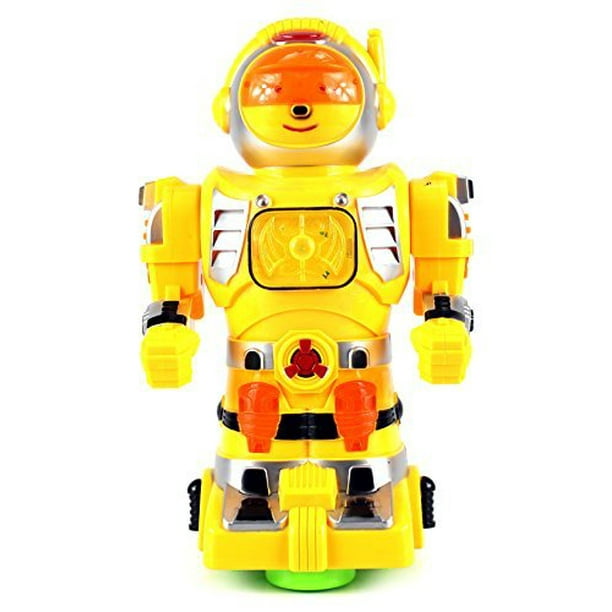 Star Show Robot Battery Operated Bump and Go Toy Robot Figure w ...