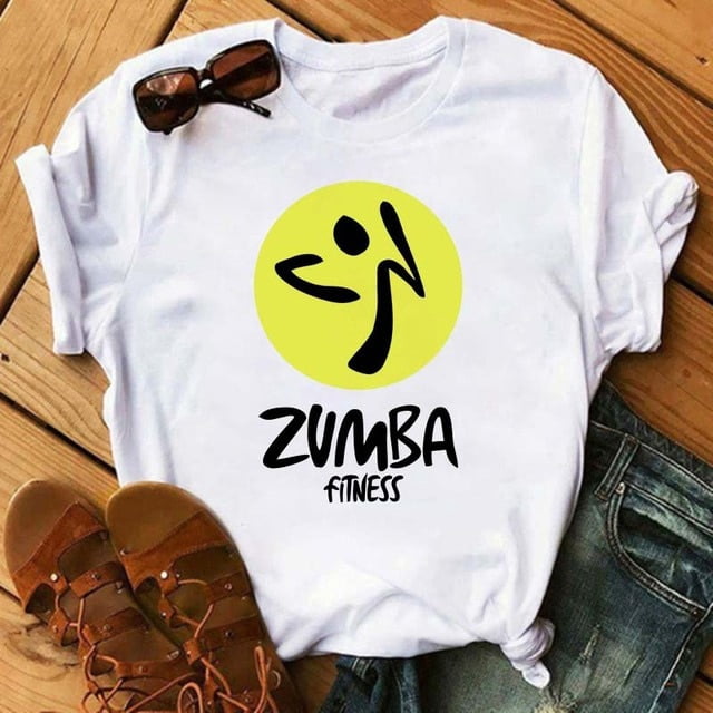 Maycaur Fashion Love Zumba Dance Print T Shirt Women Clothes Funny ...