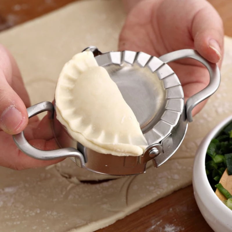Stainless Steel Dumpling Maker Wraper Dough Cutter Pie Ravioli Dumpling ...
