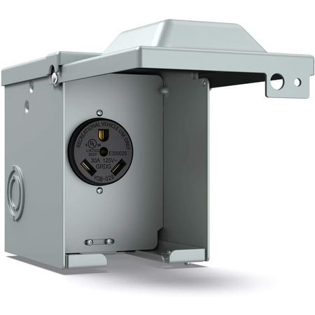 WEBANG 30 Amp RV Power Outlet Box,Enclosed Lockable Weatherproof ...