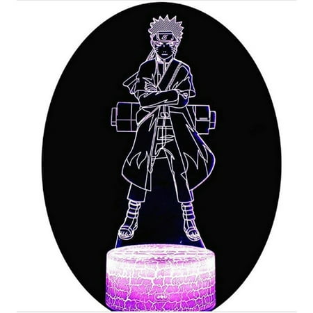 Anime Character 3D Illusion Night Light Crack Base LED Acrylic Sensor ...