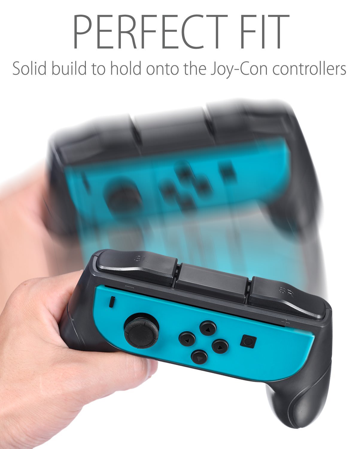 Joy-Con Handle Grips (2 Pack), VIPUS ABS Joy-Con Controller Wear ...